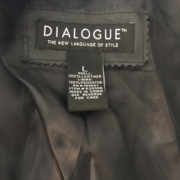 Dialogue | Jackets & Coats | Dialogue Quilted Leather Jacket W Toggle ...